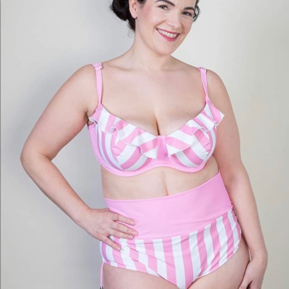 Swim | Pink Candy Stripe Bikini | Poshmark